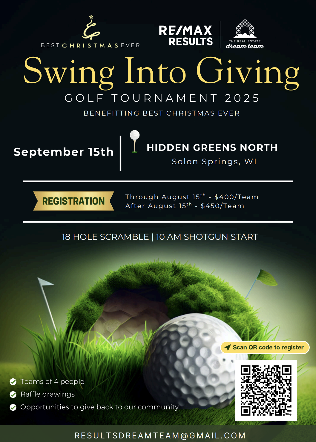 Swing Into Giving Golf Tournament 2025 - Hidden Greens North